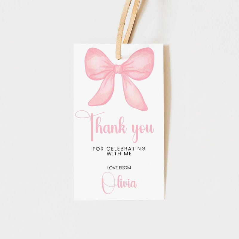 Favor Bag Tags - Etsy