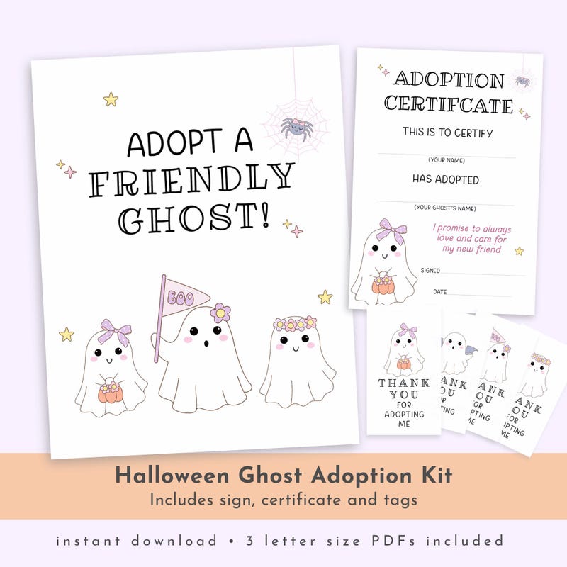 Adopt a Ghost - Etsy