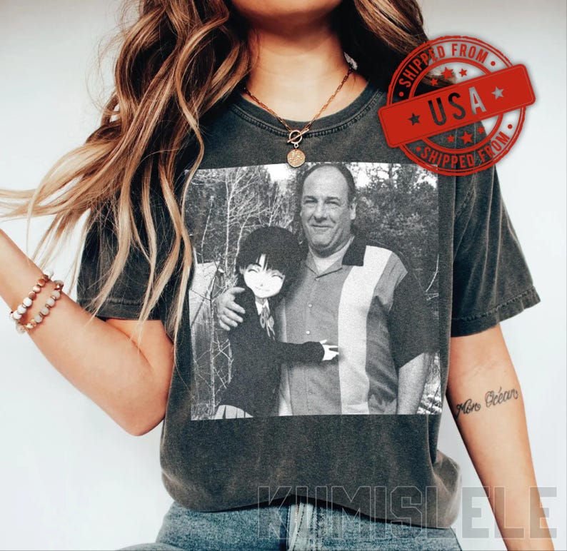 Tony Soprano X Serial Experiments Lain Mashup T-shirt | Meme Tee ...