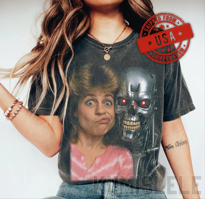 Sarah Connor Terminator Meme Tee T-shirt | Comfort Colors - Etsy
