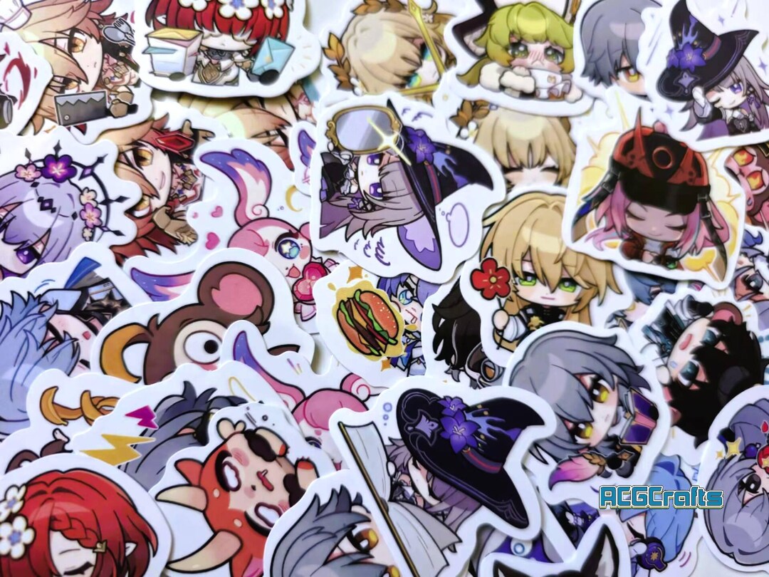 Honkai Star Rail Stickers Tribbie Mydei Sunday Rappa Herta Fugue Aglaea ...