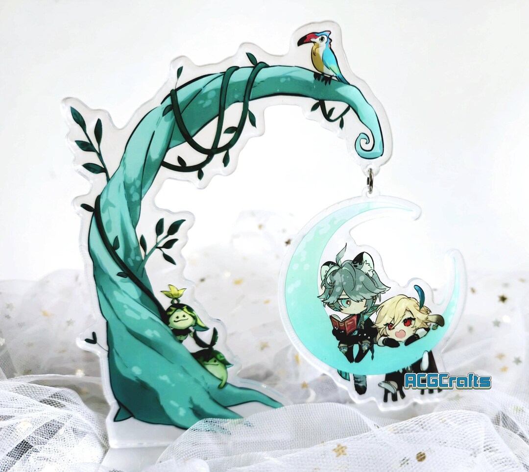 Genshin Impact Standee Moveable Swing Stand Alhaitham Kaveh Standee - Etsy
