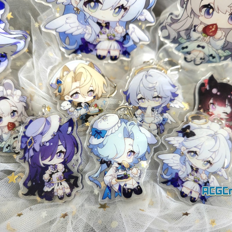 Acheron Honkai Keychain - Etsy UK