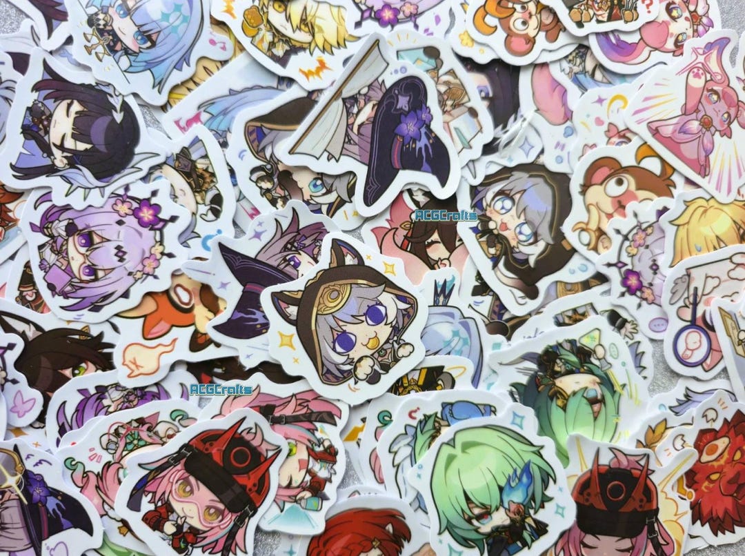 Honkai Star Rail HSR Stickers Hyacine Phainon Mydei Cerydra Anaxa ...