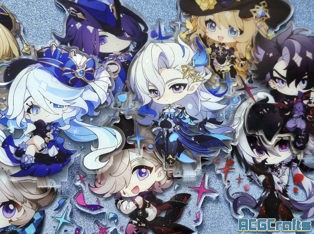 Genshin Impact Fontaine Character Acrylic Keychain or Stand -13 ...