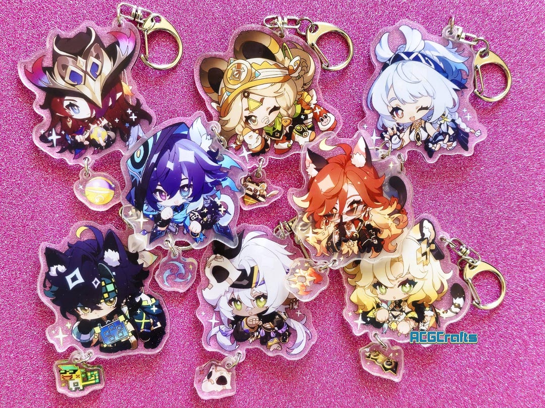 Genshin Impact Natlan Character Acrylic Keychain Citlali Mavuika ...