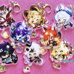 Genshin Impact Natlan Character Acrylic Keychain Citlali Mavuika ...