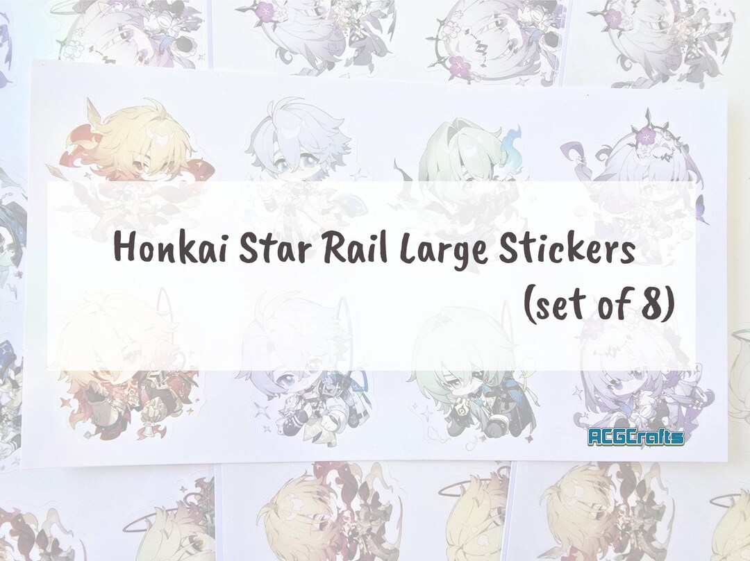 Honkai Star Rail Stickers Castorice Phainon Mydei Anaxa Holo Effect ...