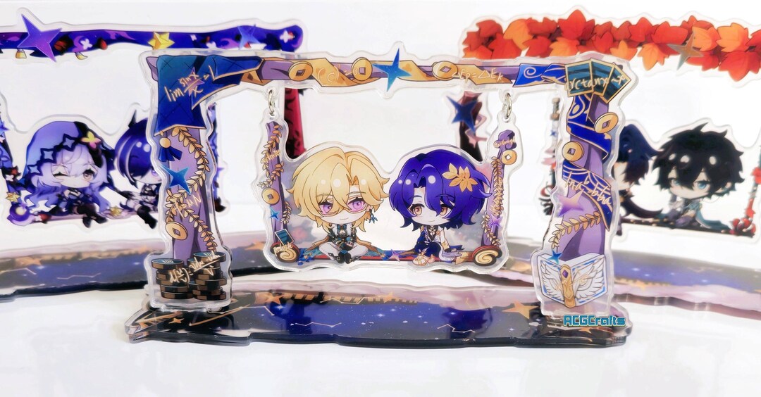 Honkai Star Rail Standee Moveable Swing Stand Aventurine Dr Ratio Blade ...