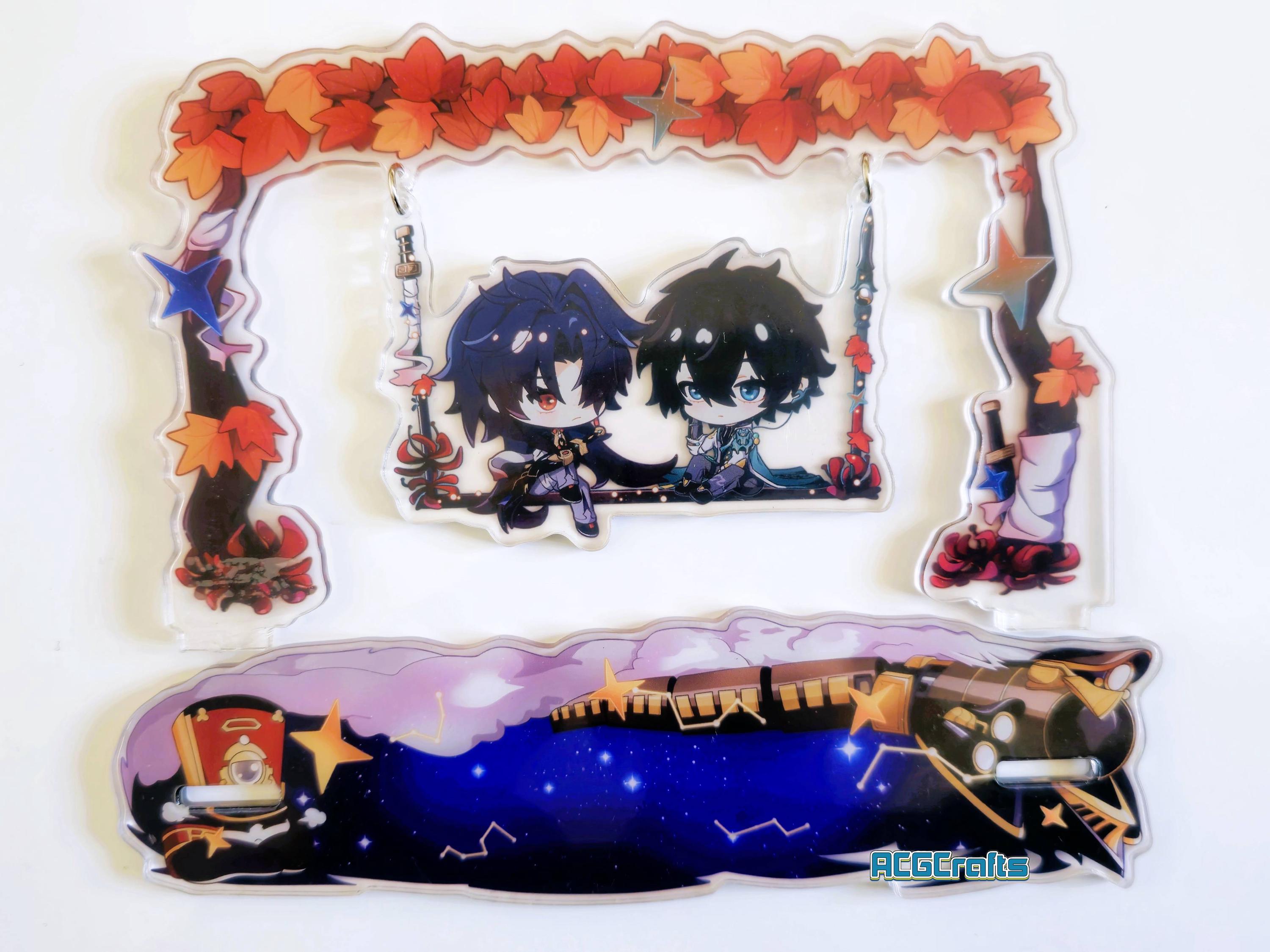 Honkai Star Rail Standee Moveable Swing Stand Mydei Phainon Tribbie ...