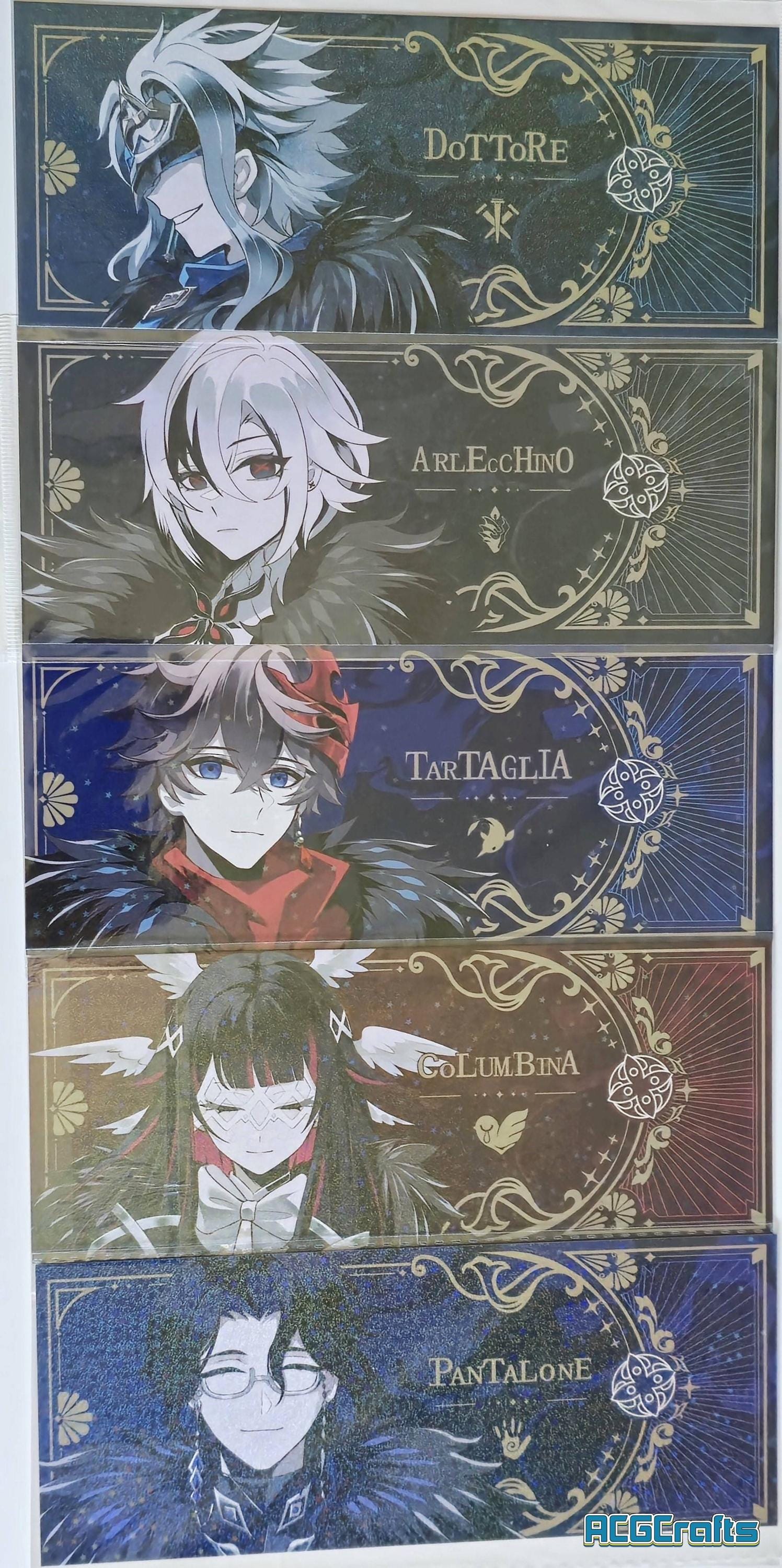 Genshin Impact Fatui Harbinger Rainbow Acrylic Keychain or Bookmark ...