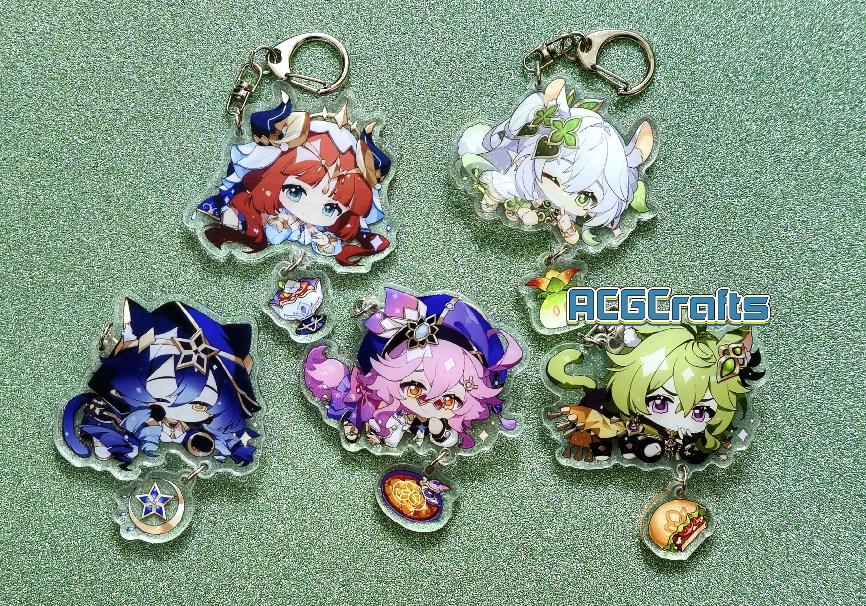 UPDATED Genshin Impact Sumeru Character Acrylic Keychain 12 Characters Alhaitham Kaveh Sethos ...