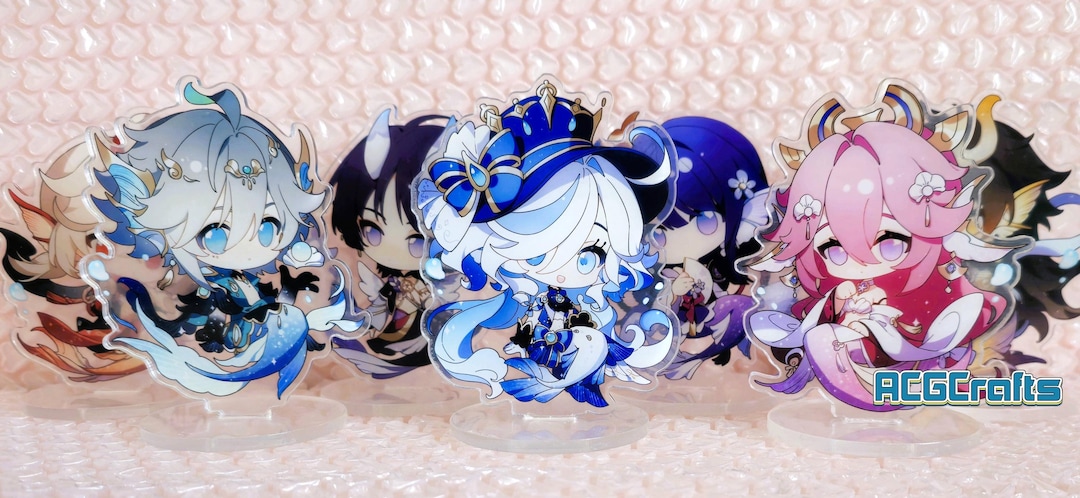 Buy 2 Get 1 Free Genshin Impact Mermaid Acrylic Keychain or Stand -30 ...