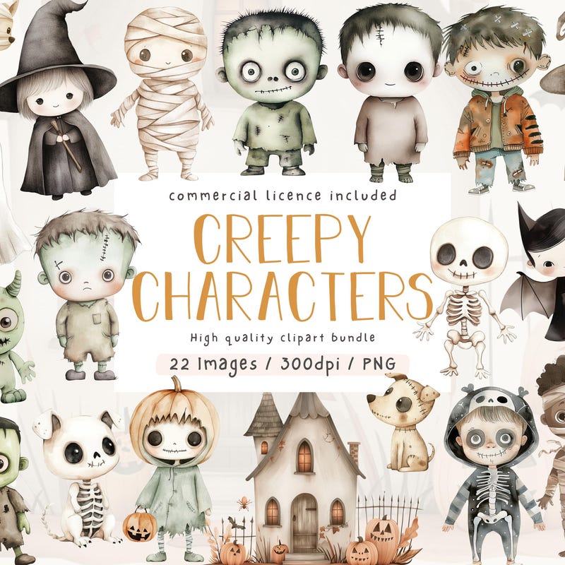 Halloween Clipart - Etsy
