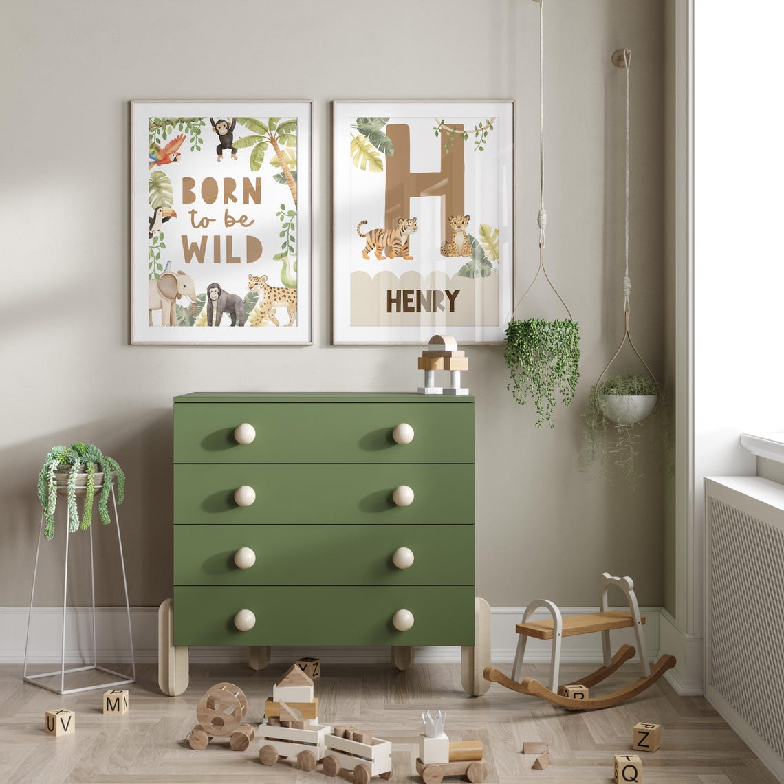 Watercolor Rainforest Animal Clipart: Jungle Safari PNG (commercial ...