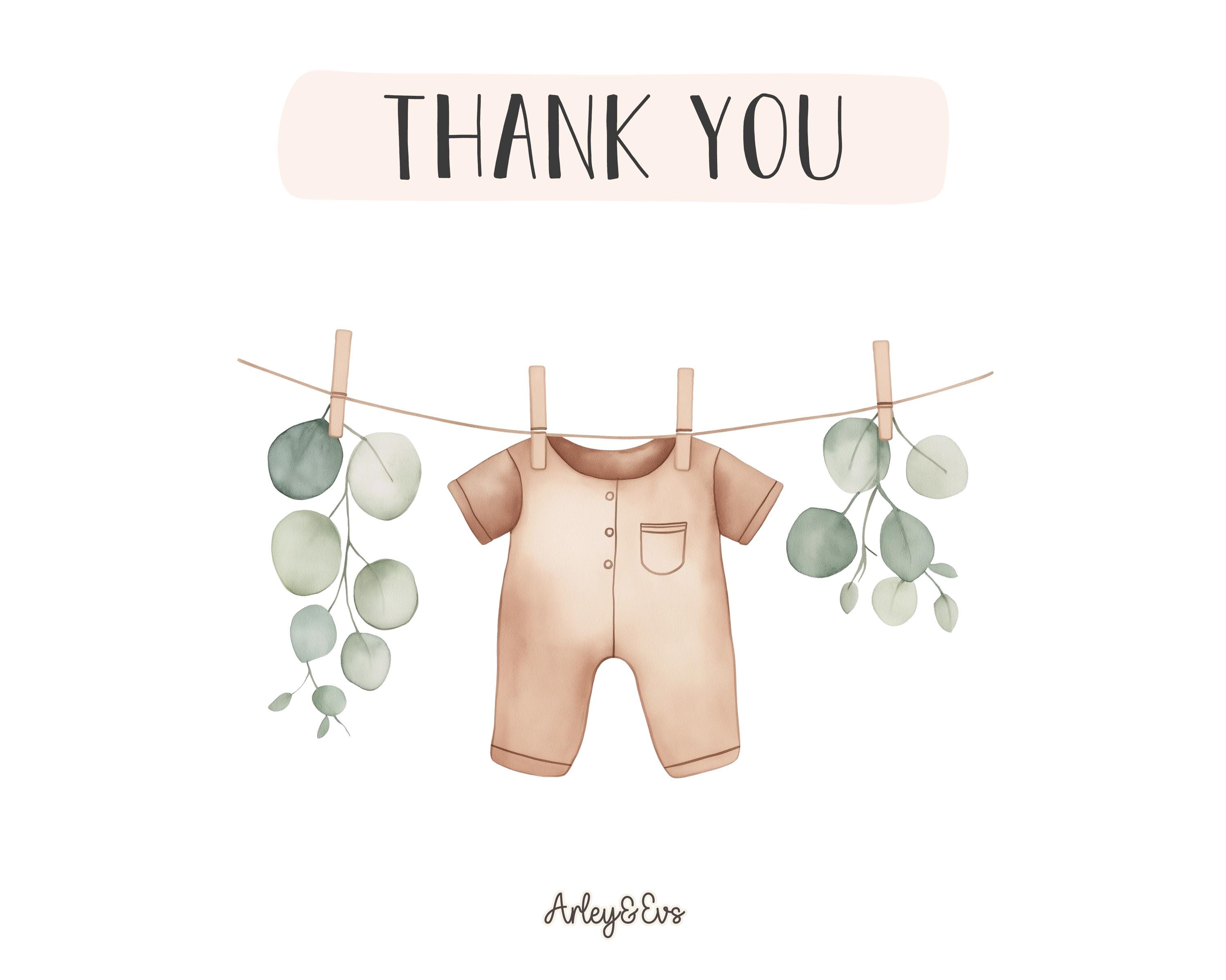 Watercolor Baby Shower Clipart Bundle: Neutral Green, Teddy Bear (PNG ...