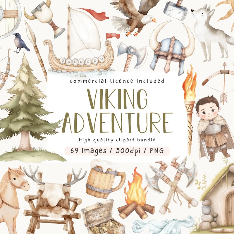 Viking Clipart - Etsy