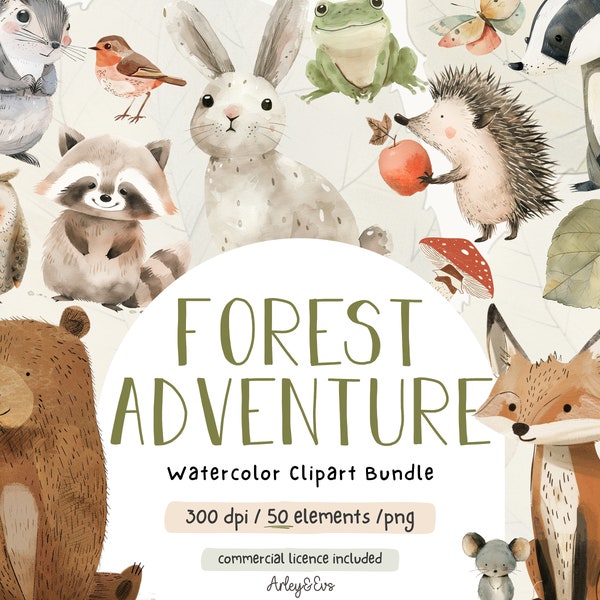 Woodland Animals - Etsy