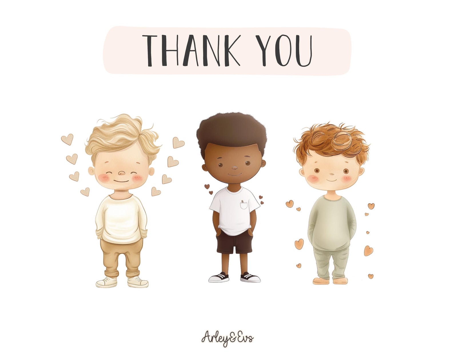 Boys Emotions Clipart: Watercolor Children's Faces (PNG) - Etsy