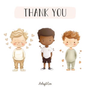 Boys Emotions Clipart: Watercolor Children's Faces (PNG) - Etsy