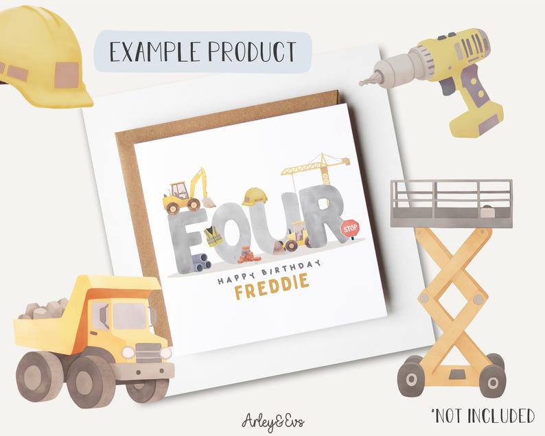 Construction Site Clipart Bundle, Watercolour Builders Yard, Commercial ...