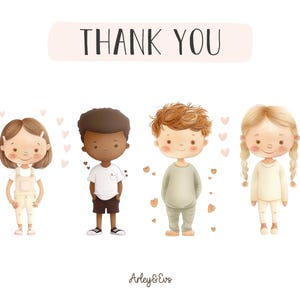 Kids Emotions Clipart, Clipart Bundle, Watercolour, Commercial Use ...