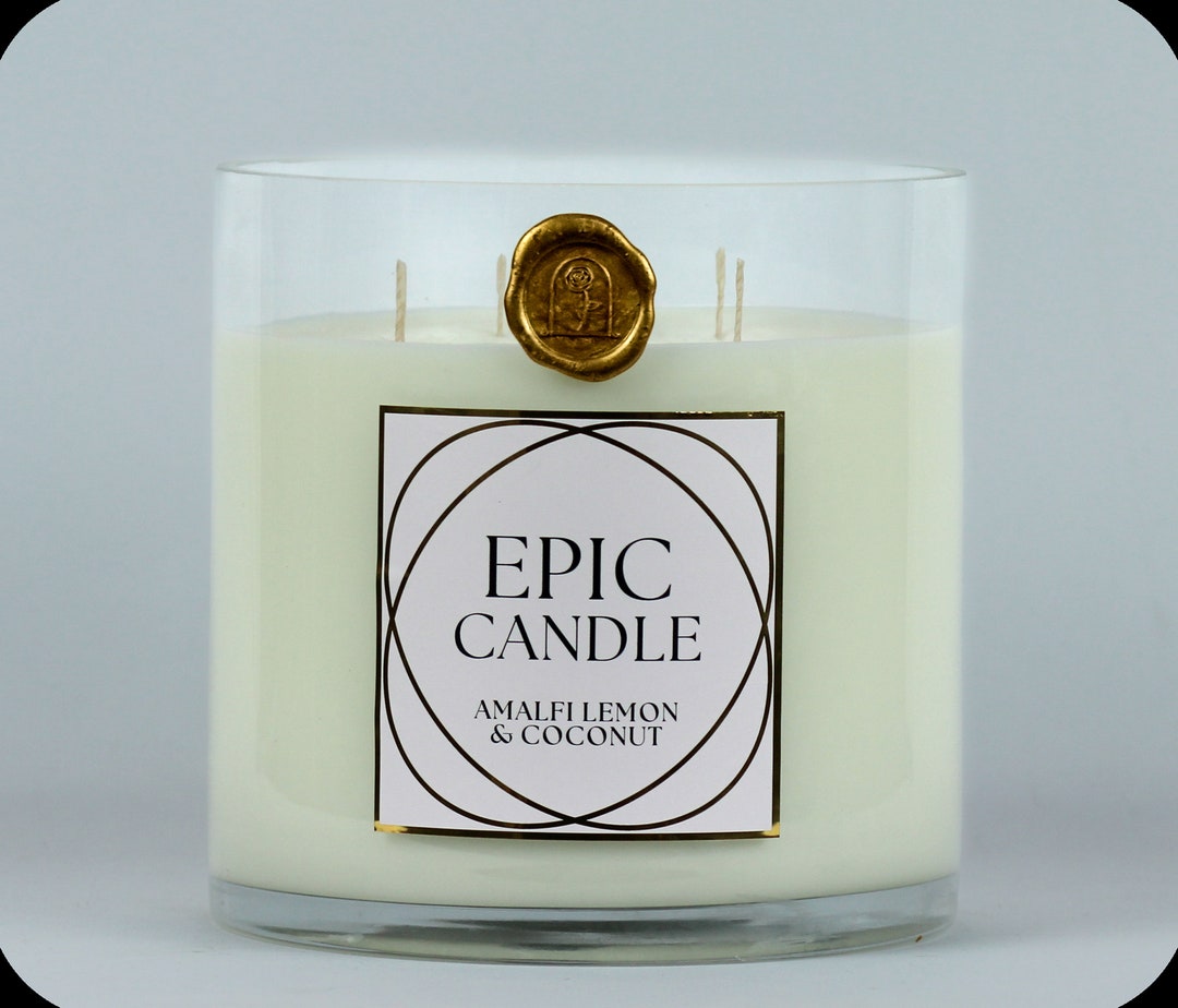 Amalfi Lemon & Coconut Epic Candle Oversized Candle XXL Candle Giant ...