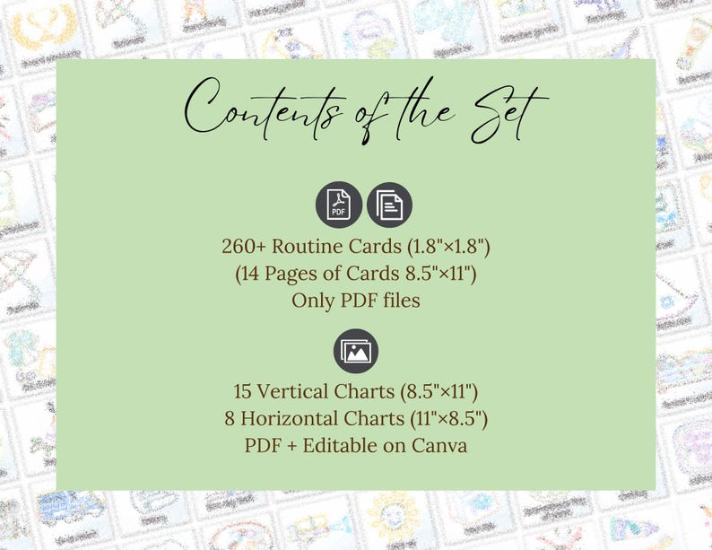 Editable Kids Daily Routine Cards & Chore Chart Visual Schedule for ...