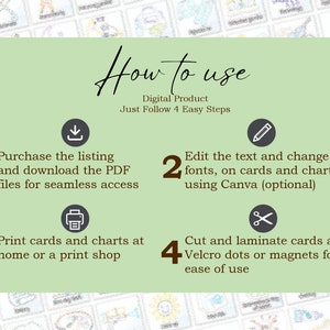 Editable Kids Daily Routine Cards, Chore Chart, Visual Schedule for ...