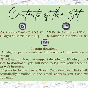 Editable Kids Daily Routine Cards, Chore Chart, Visual Schedule for ...