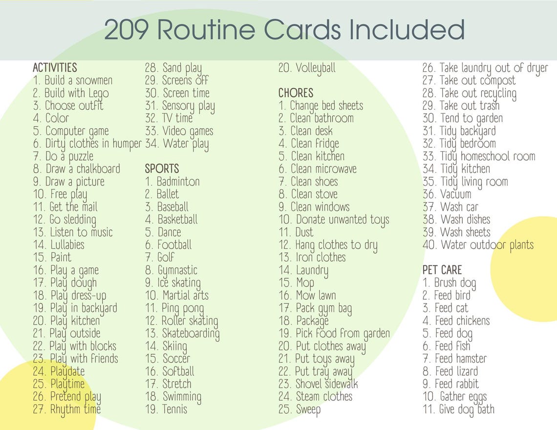 Weekly Kids Calendar, Printable Visual Schedule, Perpetual Calendar ...