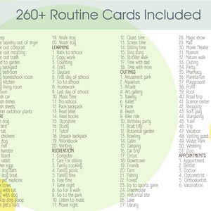 Daily Responsibilities Chore Chart, Printable Full Day Visual Routine ...