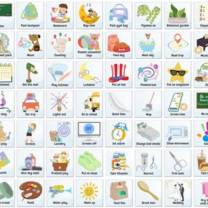 Editable Kids Daily Routine Cards, Chore Chart, Visual Schedule for ...