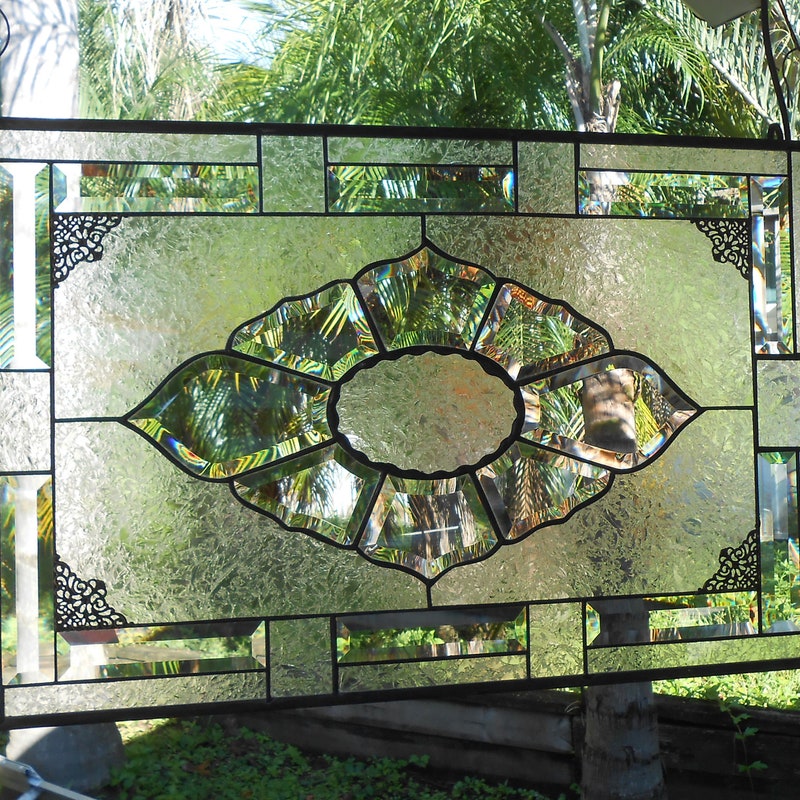 Stained Glass Transom Window - Etsy