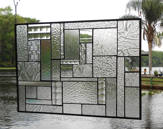 Stained Glass Window Panel Patchwork Quilt Window Treatment Replacement ...