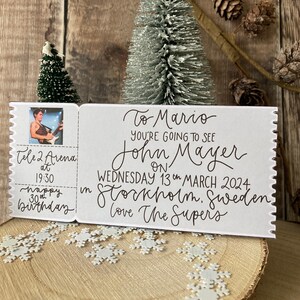 Ticket Stub, Personalised Ticket Stub, Ticket, Concert Ticket, Theatre ...