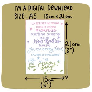 Letter From the Paci Fairy: Printable Keepsake (digital Download) - Etsy