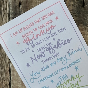 Binky Fairy, Digital Download, Letter From the Binky Fairy ...