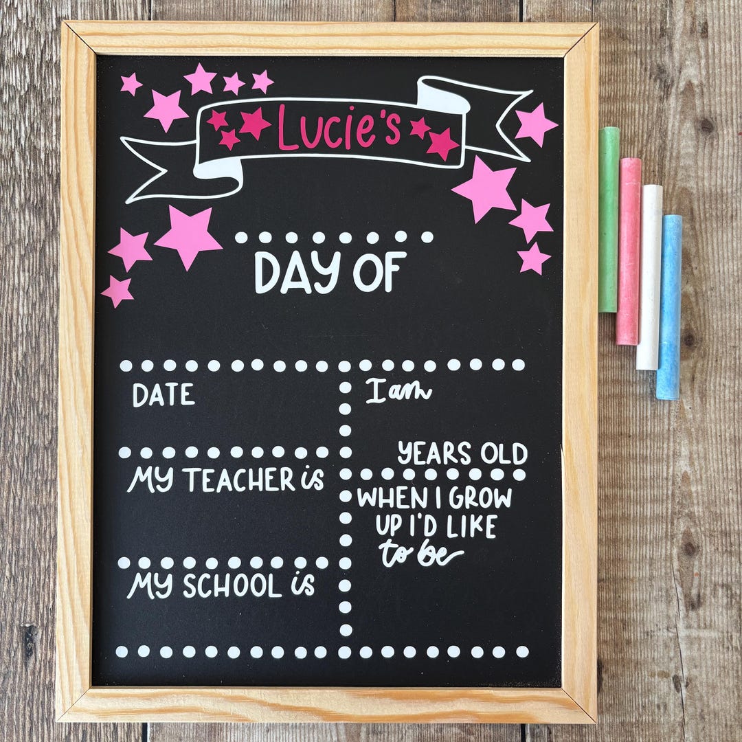 First Day of School Chalkboard,nursery,reception,first Day,school ...
