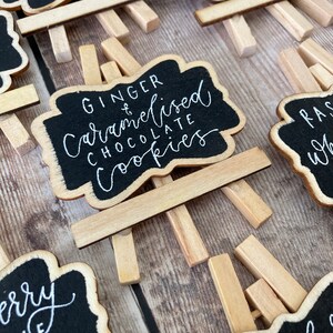 Personalised Cake Signs Food Signs Wedding Place Setting - Etsy