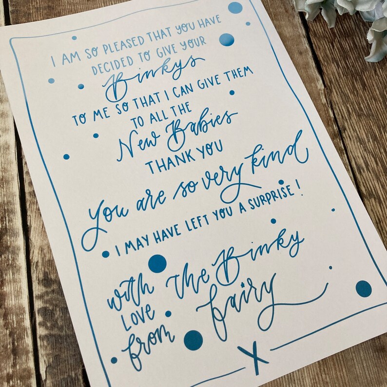 Binky Fairy Digital Download Letter From the Binky Fairy - Etsy