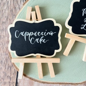 Personalised Cake Signs, Food Signs, Wedding Place Setting, Table ...