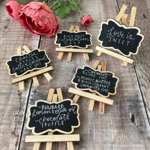 Personalised Cake Signs Food Signs Wedding Place Setting - Etsy UK