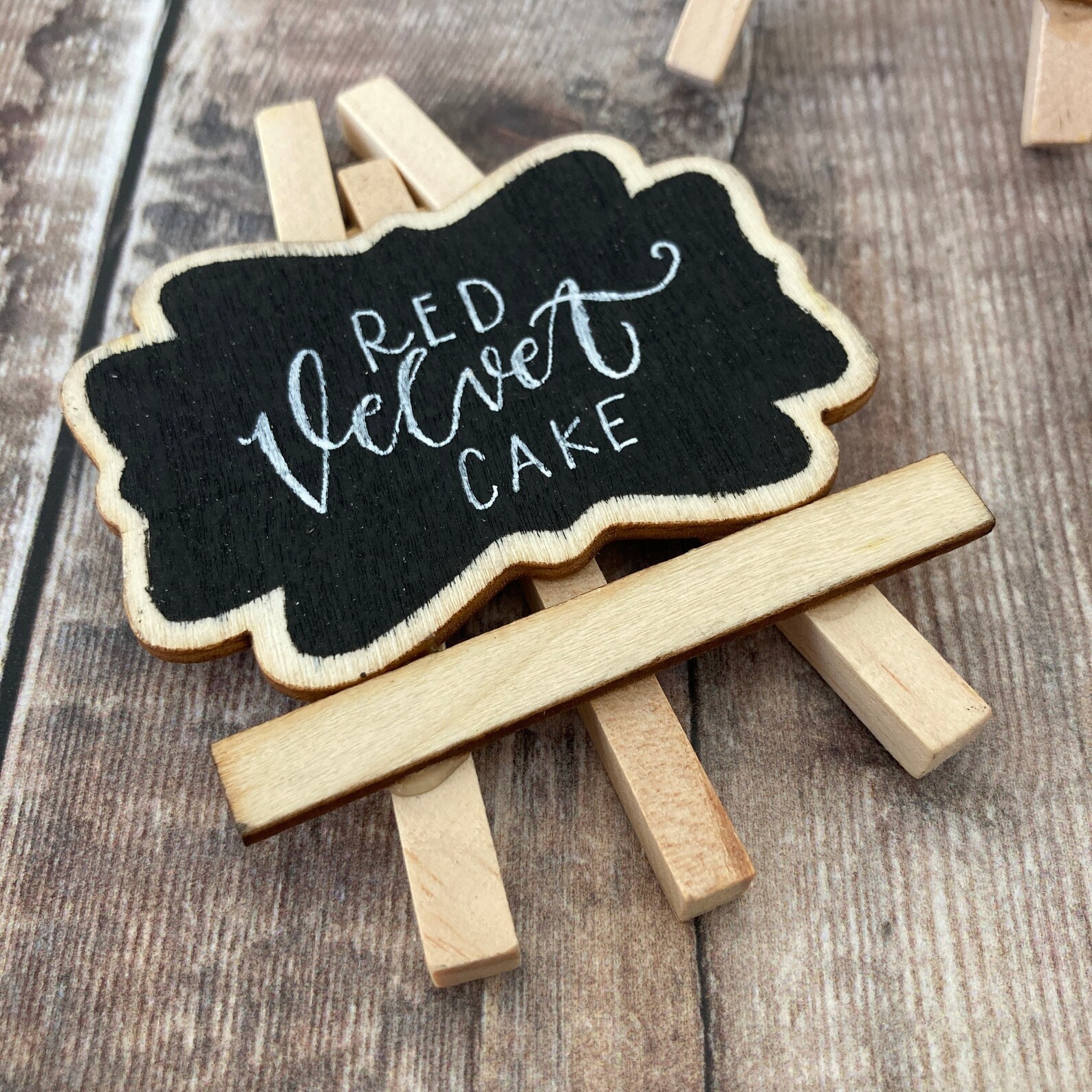 Personalised Cake Signs Food Signs Wedding Place Setting - Etsy