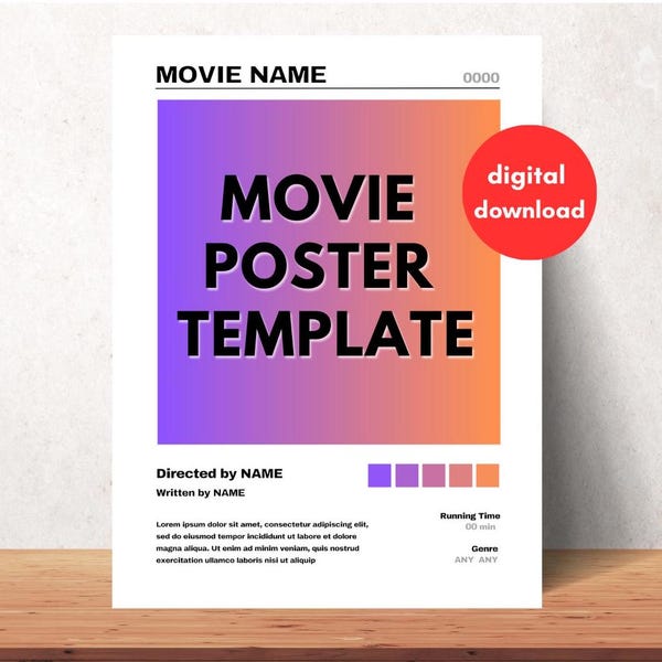 Minimalist Movie Poster - Etsy