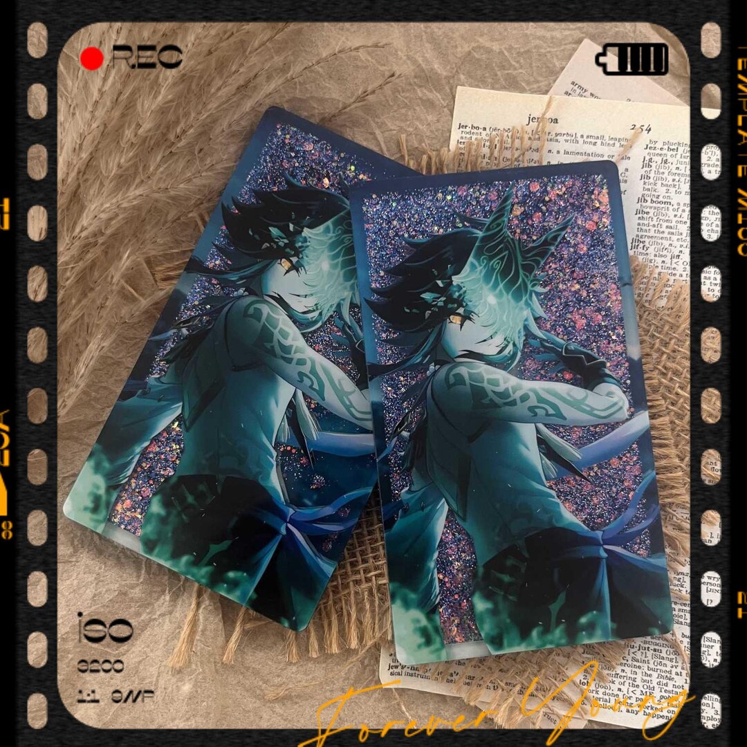 Xiao Adeptus Liquid Stand, Genshin Impact Anemo Theme, 7.5x13cm Wind ...