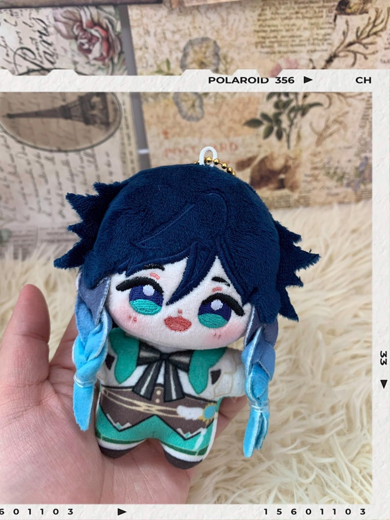 Genshin Impact Fan-made Plush Doll Keychain - Venti/xiao/kazuha ...