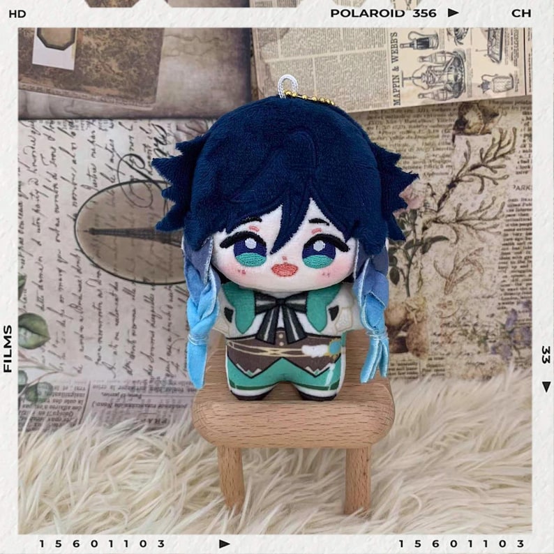 Genshin Impact Fan-made Plush Doll Keychain - Venti/xiao/kazuha ...