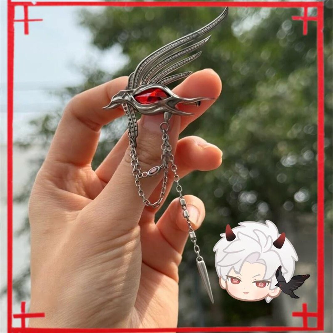 Sylus Game Accurate Pin, Love and Deepspace Metal Brooch, Gothic Style ...