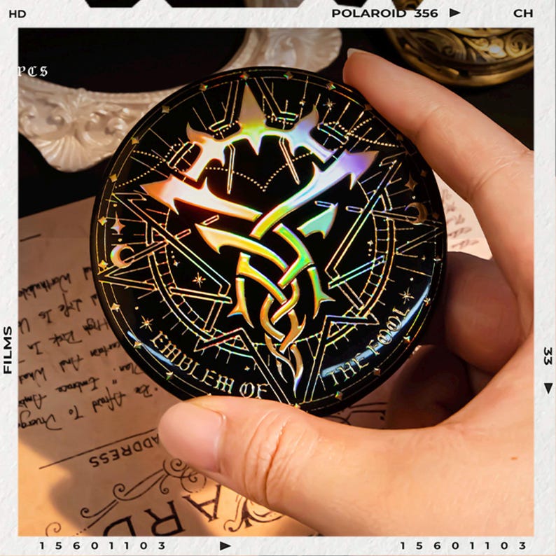 Lord of the Mysteries Official Badge - Fool's Emblem 75mm Embossed Gold ...